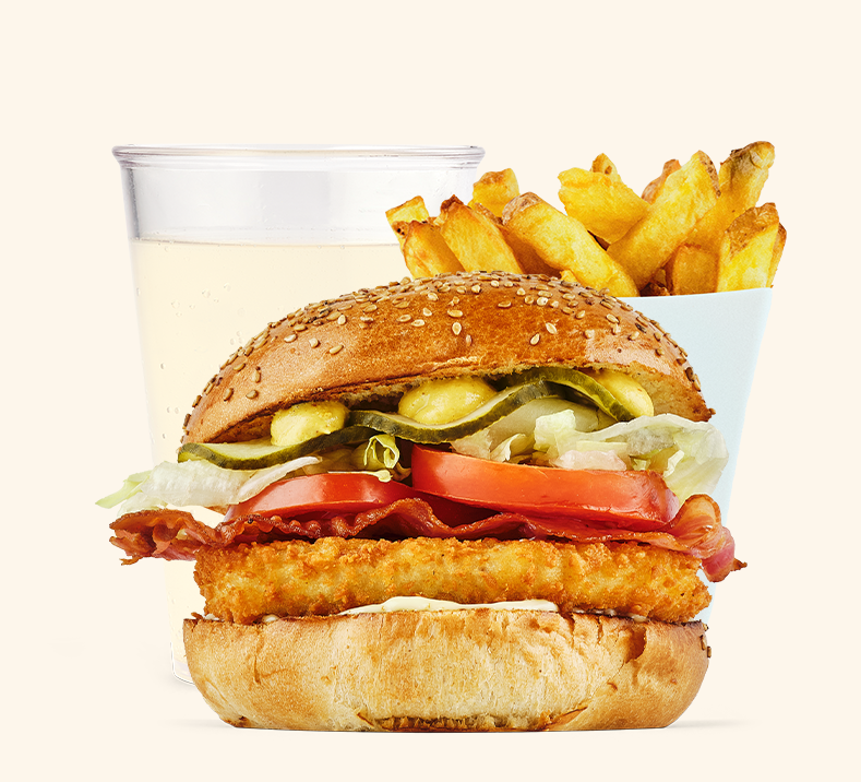 Menu Poulet Bacon - Bioburger